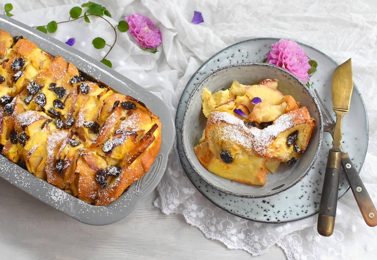 Scheiterhaufen mit Äpfeln und Topfen – Lieblingsmehlspeise - sugar&rose